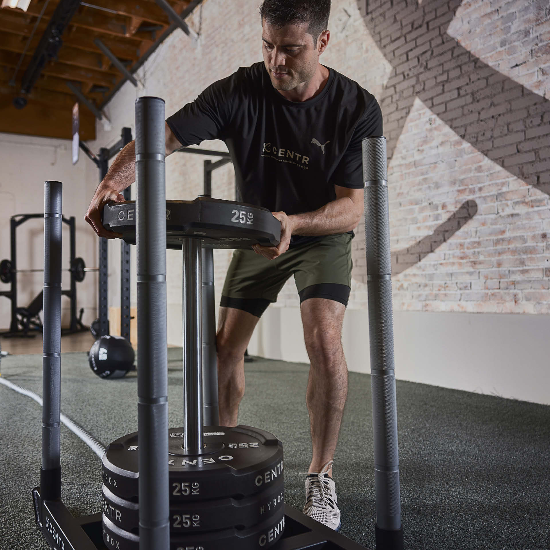 CENTR x HYROX Competition Interlocking Bumper Plate - 25 kg at Perform ...